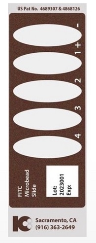 FITC QC Slide - Medsource Ozone Biomedicals